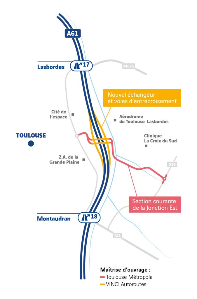 A61 - Création de l'échangeur de la Jonction-Est - Autoroutes Midi ...